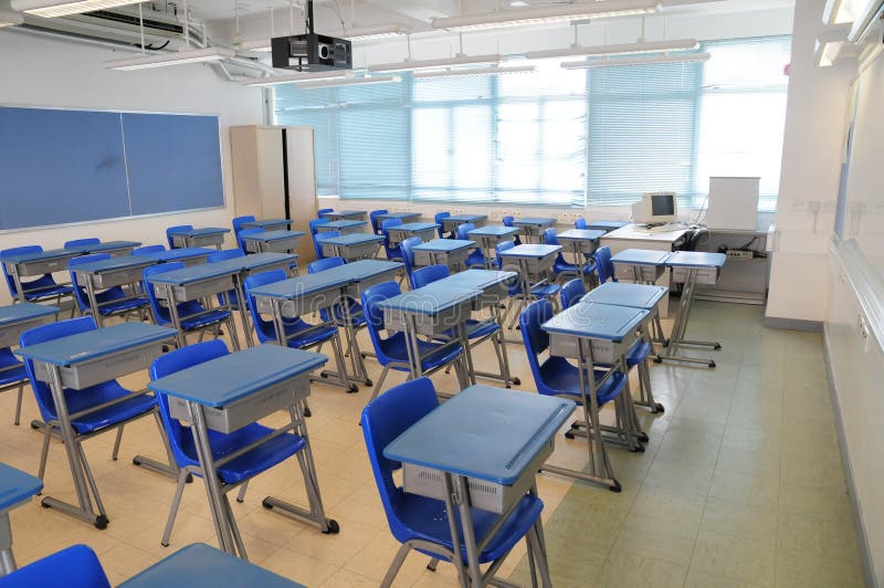 Classroom stock photo. Image of board, white, blue, room - 14271508