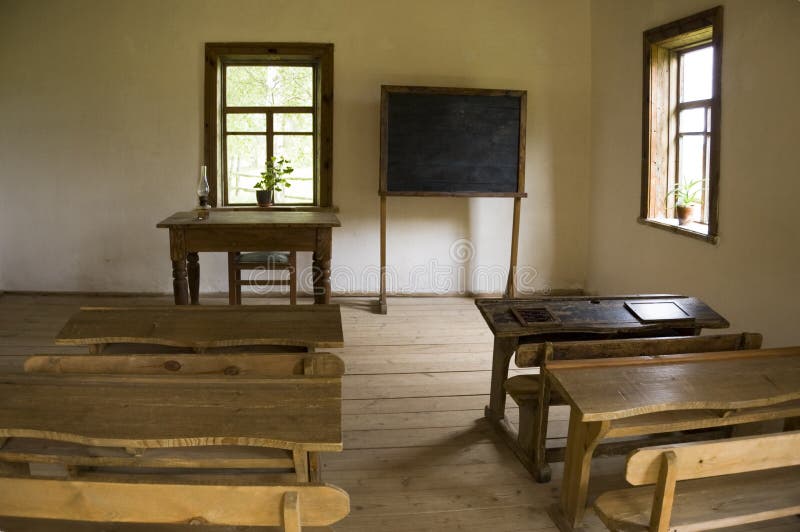 Old Classroom stock image. Image of students, wooden, educate - 8915771