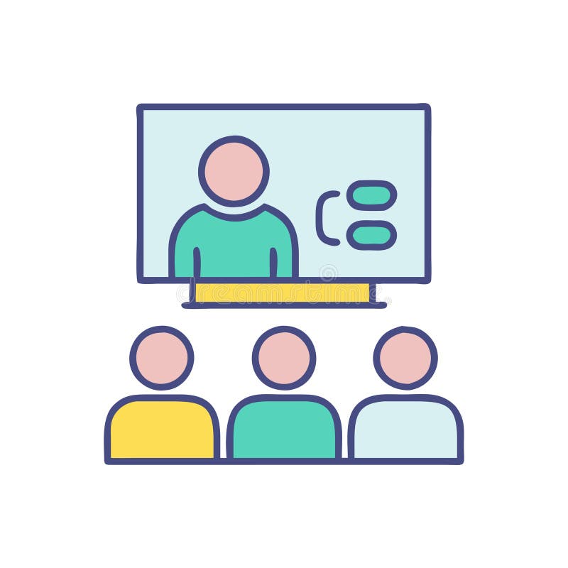 Classroom Activities Icon stock vector. Illustration of school - 351933705