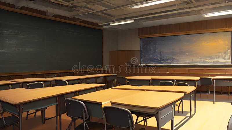 Classroom Atmosphere in the Morning or after School, Good Quality by ...