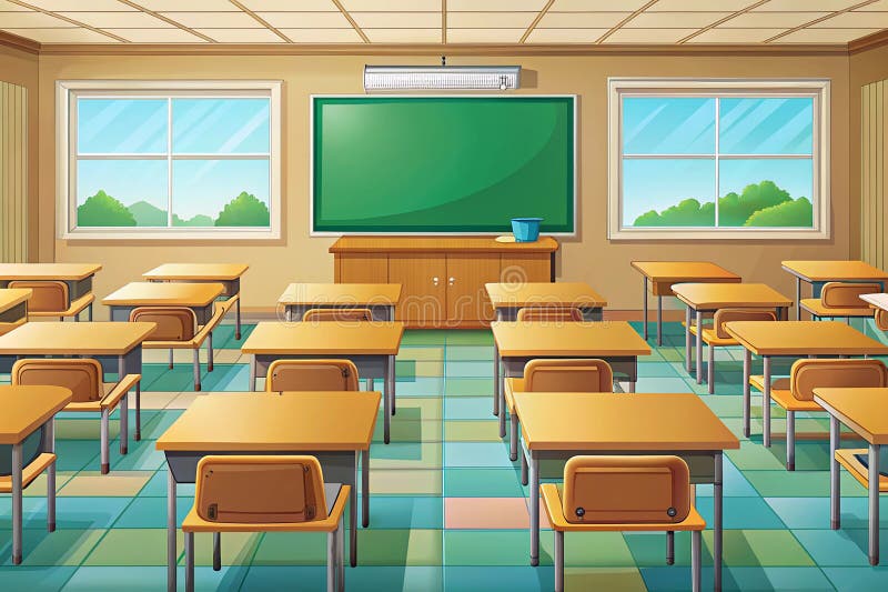 Classroom Background Vectors Stock Illustration - Illustration of ...