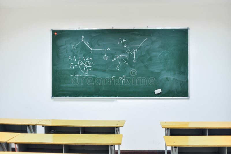 Classroom and blackboard stock image. Image of studying - 253078915