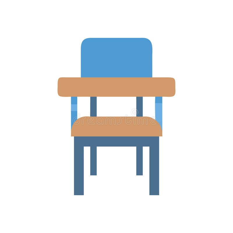 Classroom Chair Icon for Learning Stock Vector - Illustration of ...