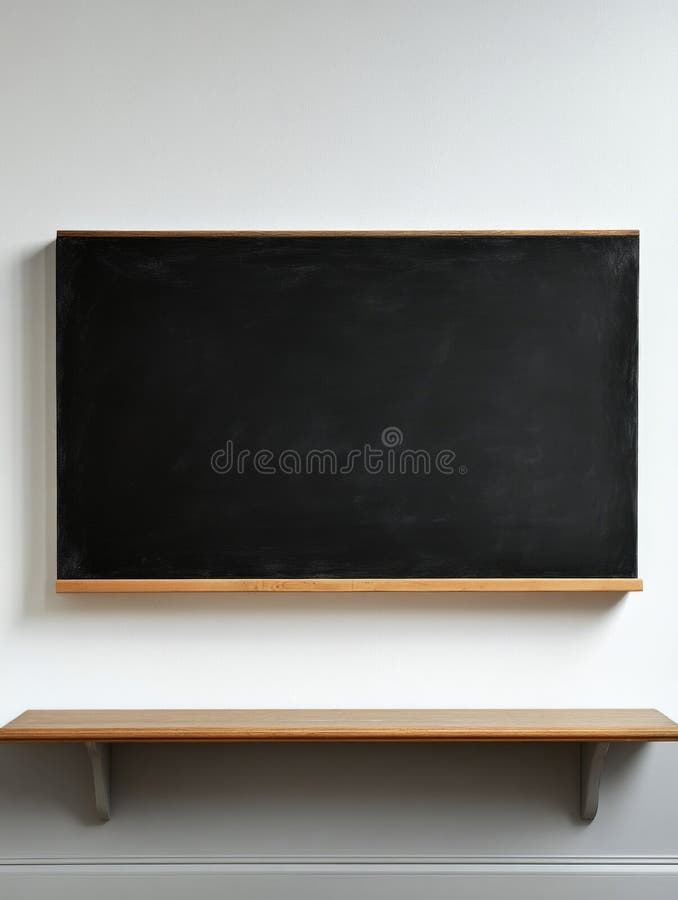 Classroom Chalkboard on Display Stock Image - Image of decoration ...