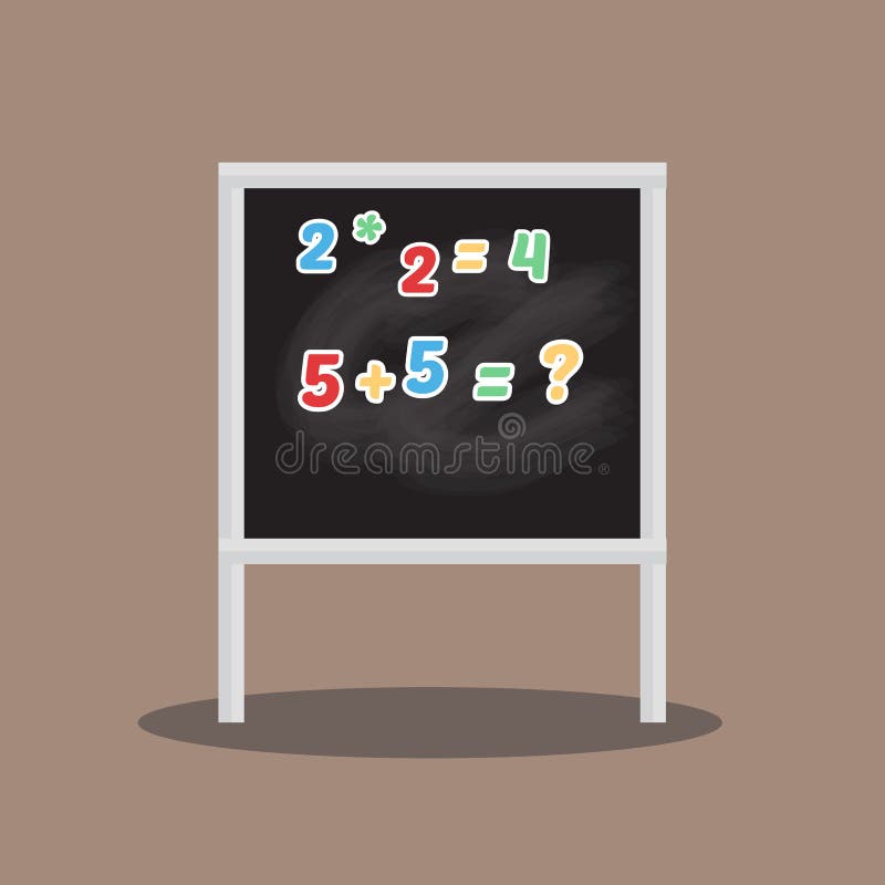 Classroom Chalkboard Elementary Study Childhood Blackboard Vector ...