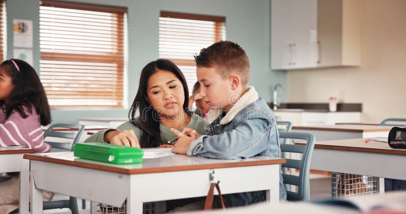 Classroom, Child and Teacher for Question Help, School and Learning for ...