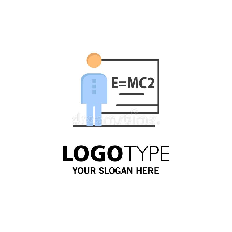 Classroom, Class, Teacher, Room Business Logo Template. Flat Color ...