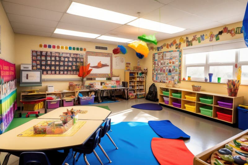 A Classroom with Colorful and Engaging Learning Materials, Ready for ...