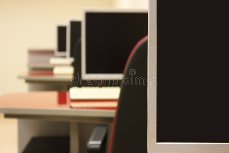 Classroom computer stock image. Image of learn, classroom - 10578839