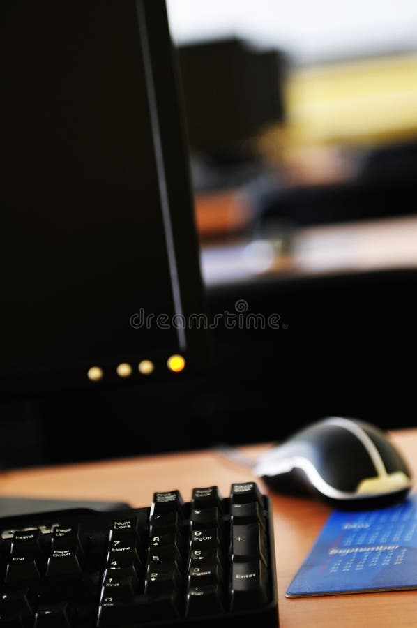 Modern computer. stock image. Image of computing, cables - 1690147