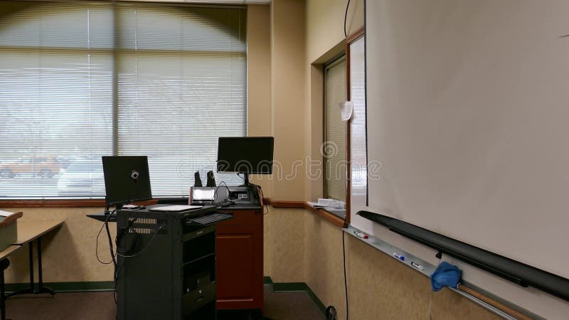 Empty Classroom Front Right View Stock Video - Video of front, empty ...