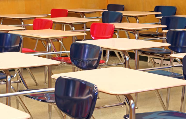 Classroom Desks stock image. Image of learning, school - 1741737