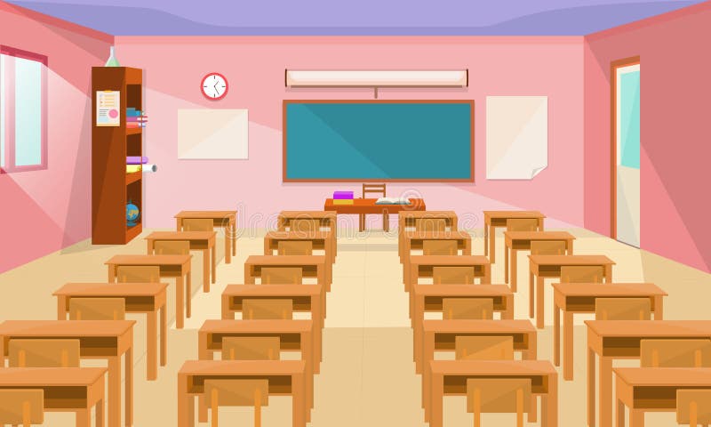 Classroom, Empty Classroom Interior, School or College Class Stock ...