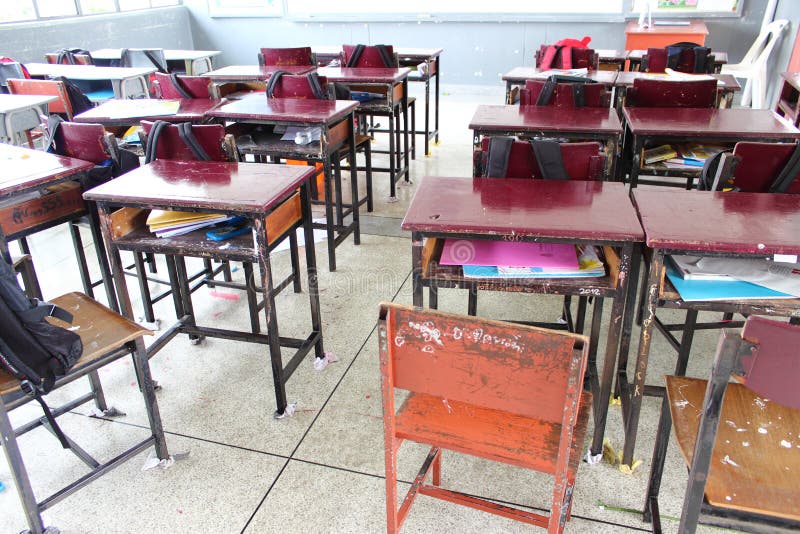 Empty School Classroom. Adult Education Editorial Photography - Image ...
