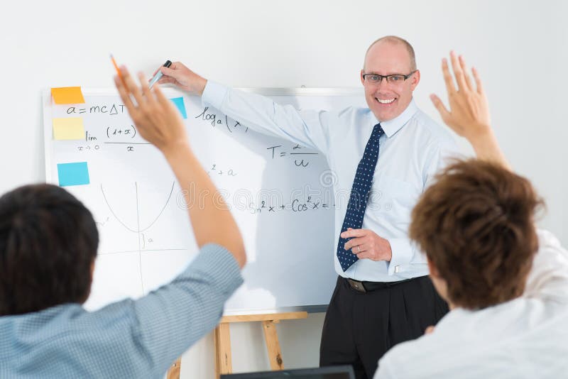 Classroom enthusiasm stock image. Image of clever, male - 34999771