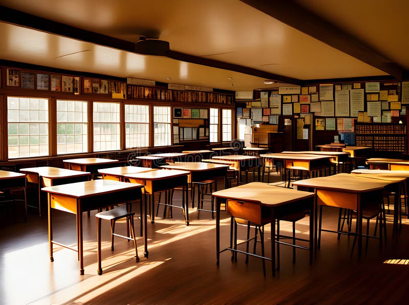 Classroom that Feels Comfortable and Inviting. Stock Illustration ...