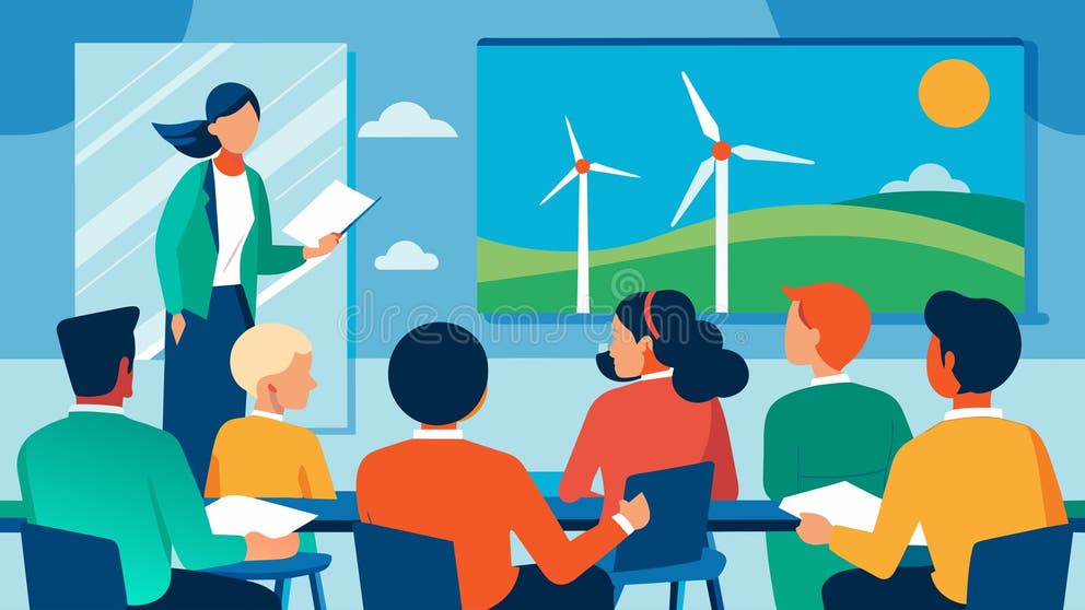 A Classroom Filled with Aspiring Wind Energy Technicians Eagerly Taking ...