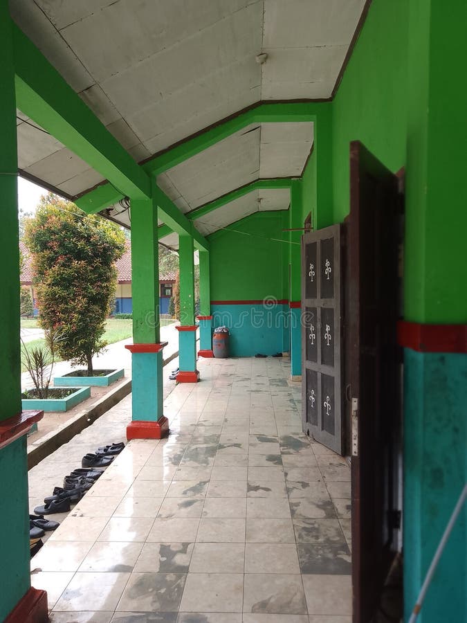 A Classroom Hallway in the Morning Stock Photo - Image of angel, school ...