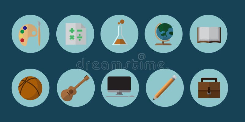 Classroom Icon stock vector. Illustration of subject - 55677292
