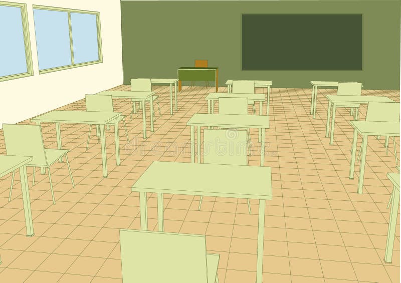 Classroom illustration stock vector. Illustration of education - 267029390