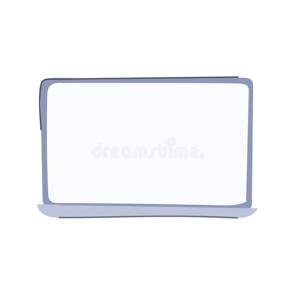 Classroom Interactive Smartboard Cartoon Vector Illustration Stock ...