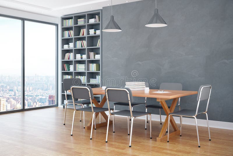 Classroom interior stock illustration. Illustration of classroom - 85278393