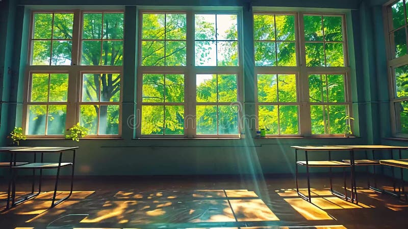Classroom Sunlight stock video. Video of sunlight, bright - 338082081