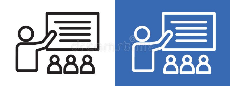 Classroom Logo Sign Set Vector Outline Stock Vector - Illustration of ...