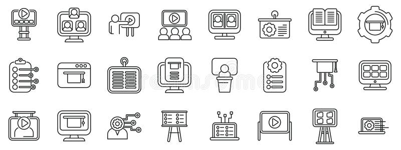 Classroom Management Icons Stock Illustrations – 713 Classroom ...