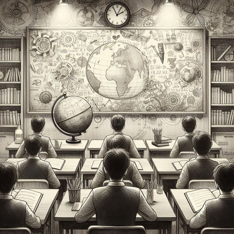 Classroom Nostalgia editorial photo. Illustration of wooden - 330943921