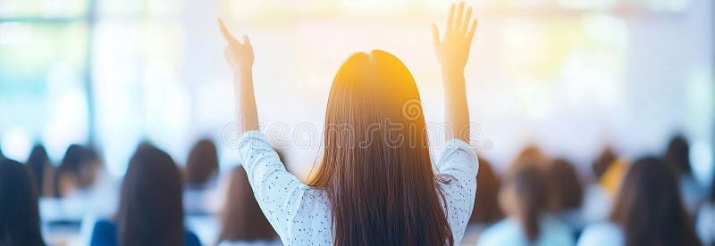 Enthusiastic Students Actively Participate in a Classroom Session with ...