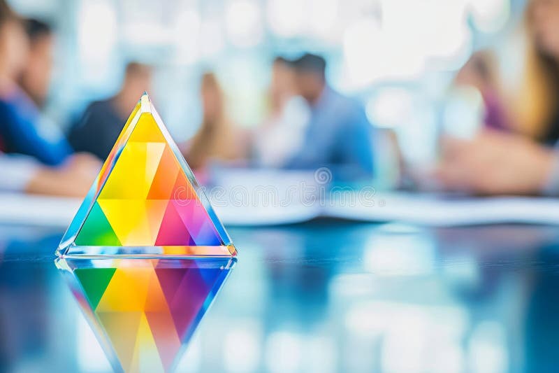 In a Classroom Setting, Colorful Patterns are Created by Light that Has ...