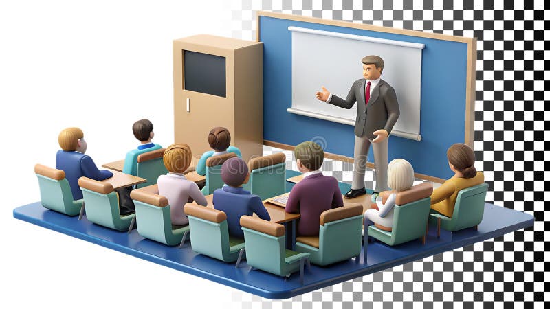 Classroom Setting Students and Teacher Education Environment Png ...