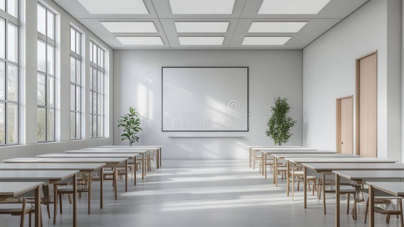 Classroom Setup for Learning Modern Educational Space Interior Design ...