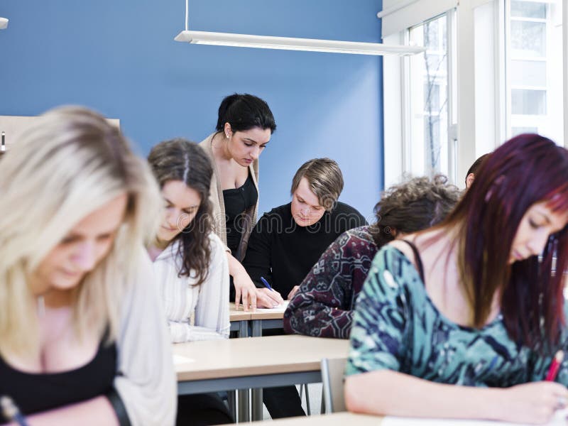 Classroom situation stock image. Image of teenager, adults - 28060631