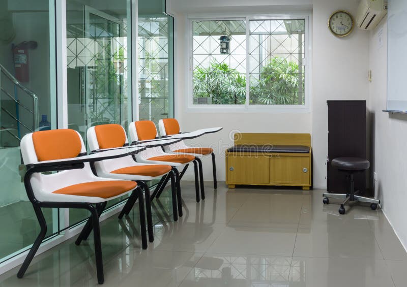 Classroom stock image. Image of equipment, teach, chair - 158406917