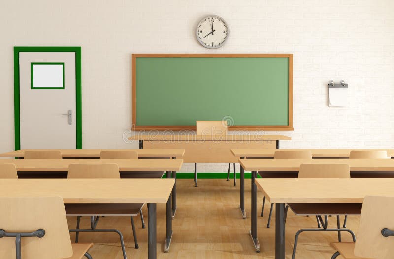 Contemporary classroom stock illustration. Illustration of modern ...