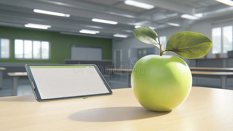 Classroom Tablet Apple Education Learning Technology Stock Image ...