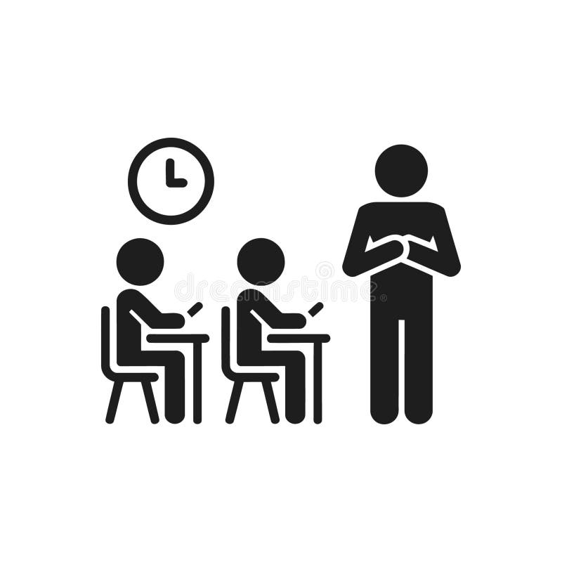 Classroom Teaching Icon stock vector. Illustration of learning - 361856637