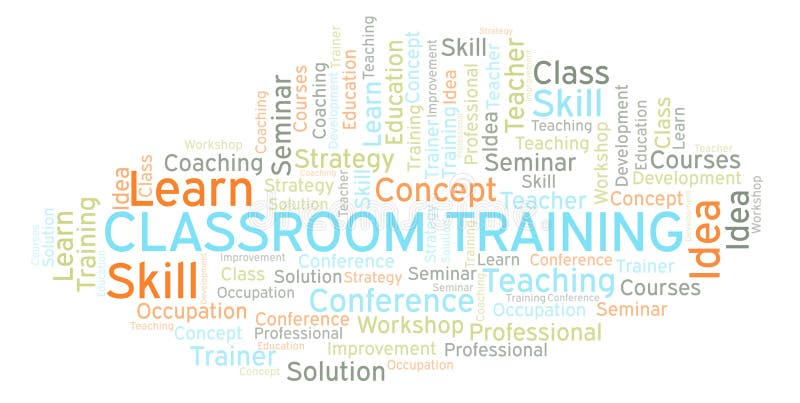 Classroom Training Word Cloud. Stock Illustration - Illustration of ...