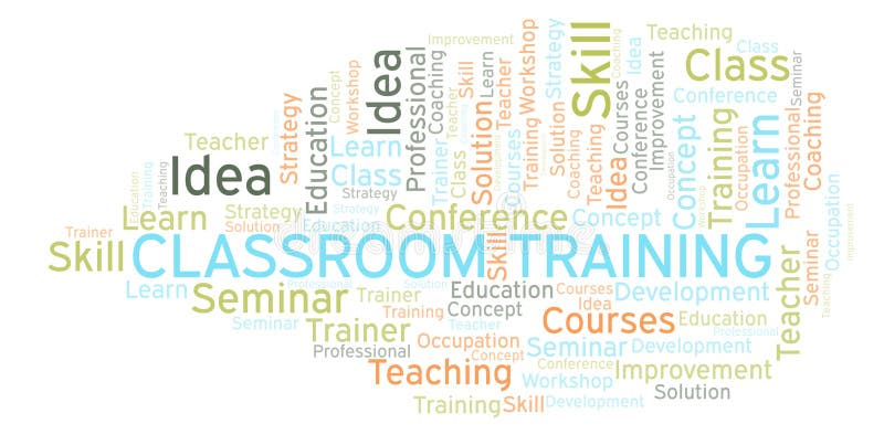 Classroom Training Word Cloud. Stock Illustration - Illustration of ...