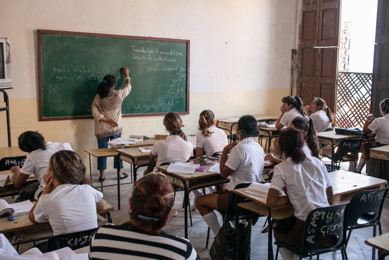 Students in Trinidad (Cuba) Editorial Photography - Image of school ...