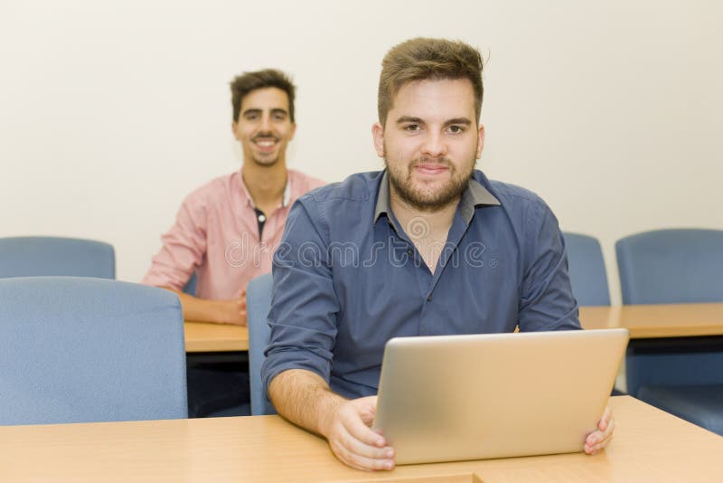Classroom stock photo. Image of classmates, people, conversation ...
