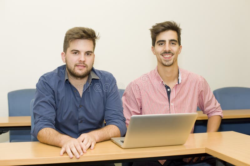 Classroom stock photo. Image of desk, room, friends - 185585940
