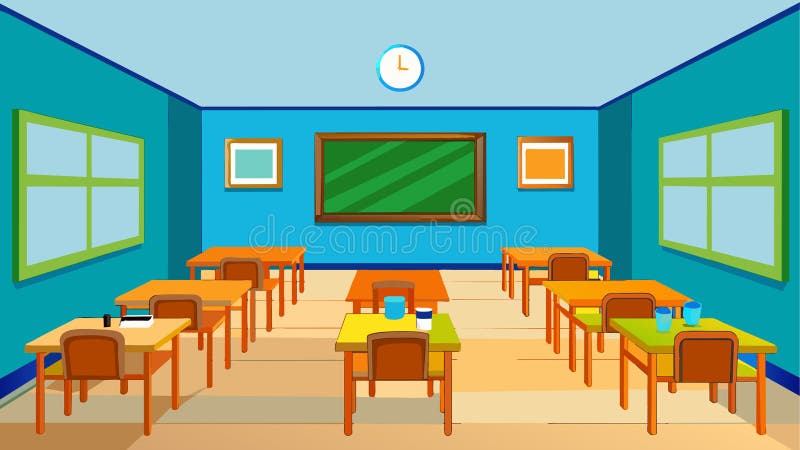 Classroom Vector Art Enhance Educational Content with Vibrant Graphics ...
