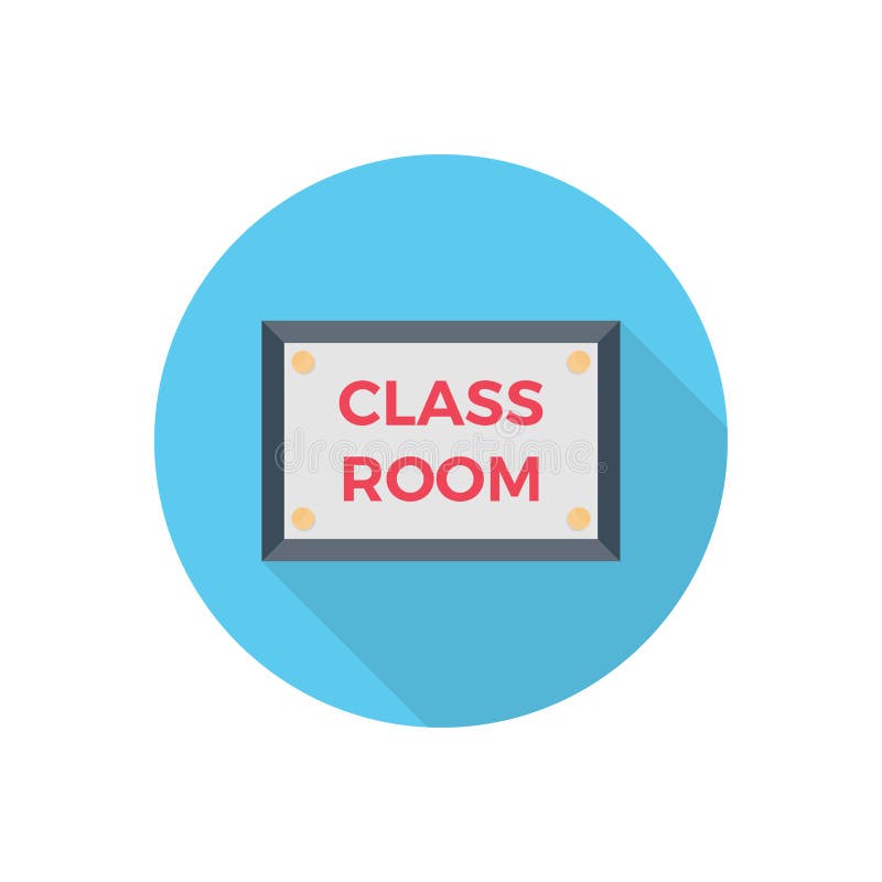 Classroom Vector Flat Colour Icon Stock Vector - Illustration of ...