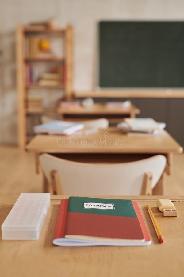 Classroom Waiting for Students Stock Image - Image of literature ...