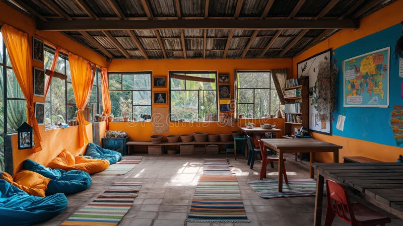 Classroom, Where Students Come Together To Learn Stock Image - Image of ...