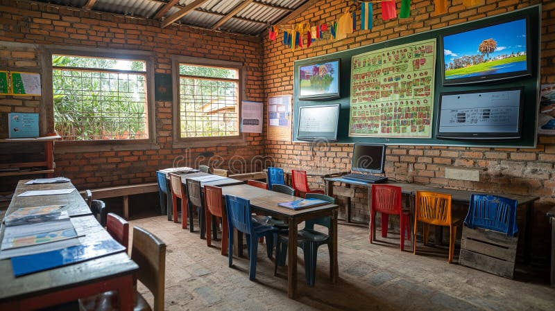 Classroom, Where Students Come Together To Learn Stock Image - Image of ...