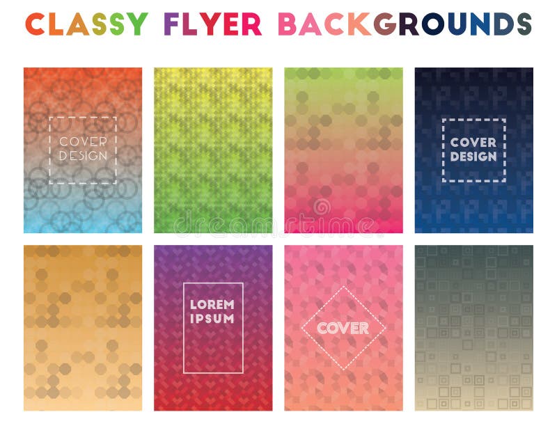 Classy Flyer Backgrounds. stock vector. Illustration of gold - 142174413